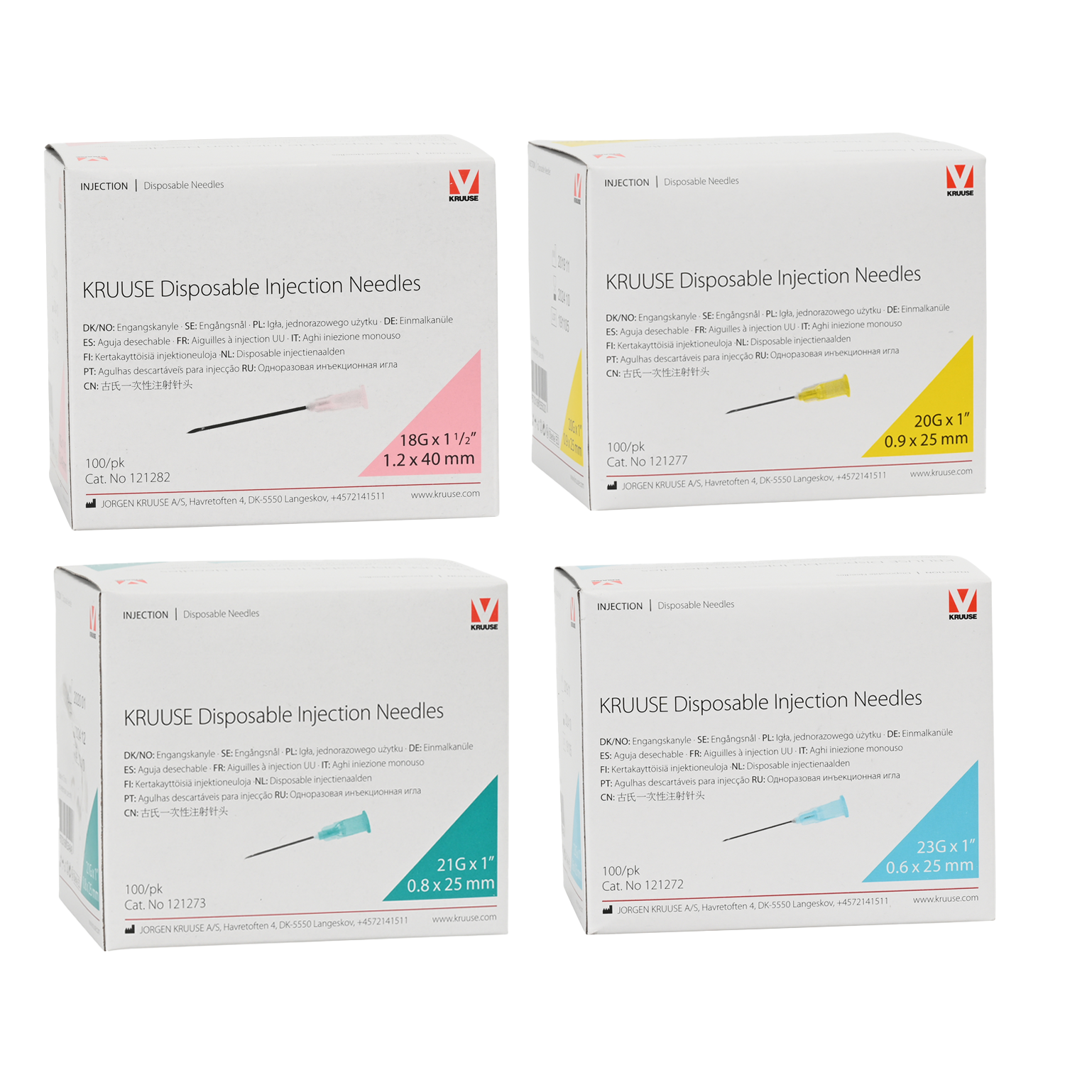 Kruuse Plastic Hub Needles - Molloy Veterinary