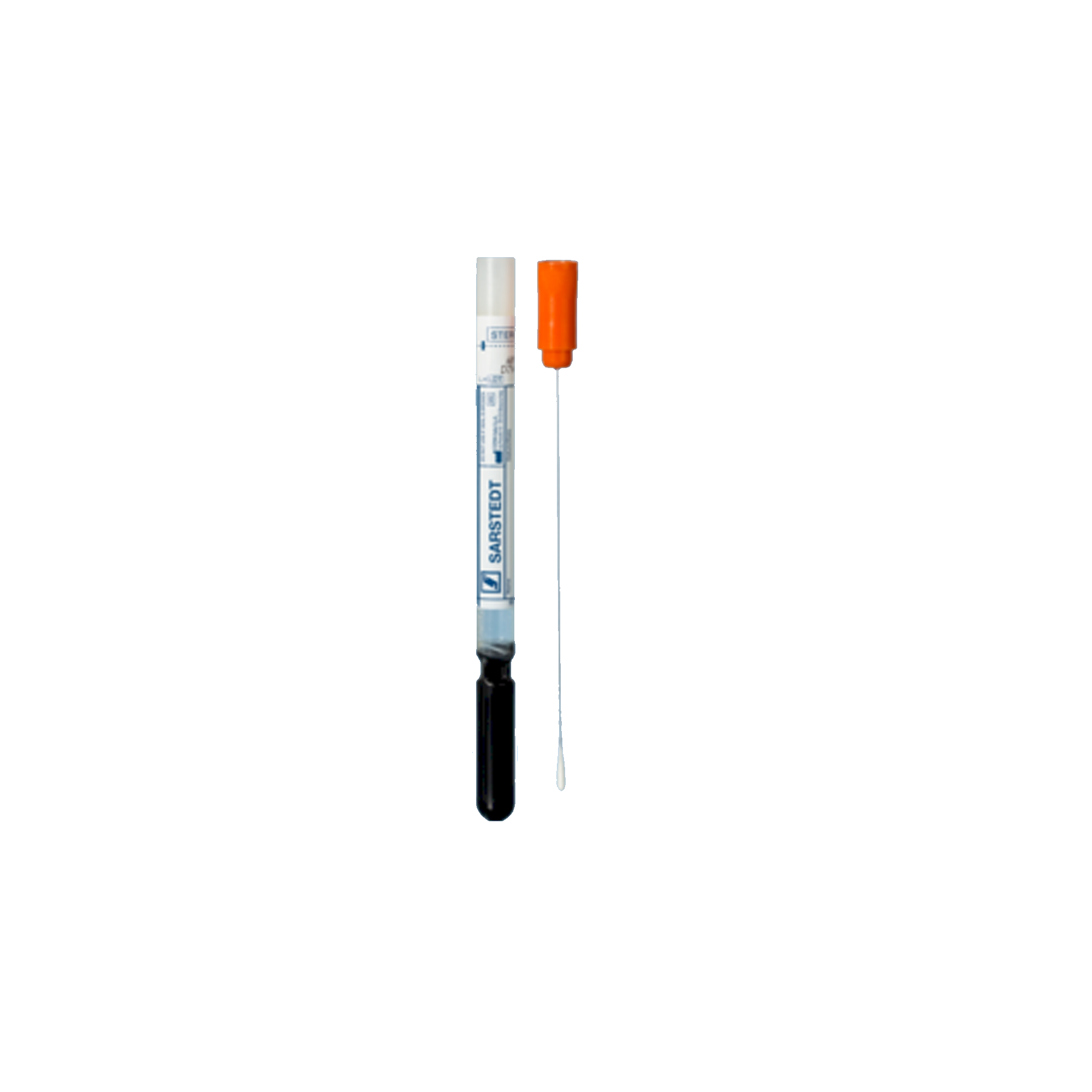 Transport Swab Aimes Charcoal Alumin Stem Orange(116) – Molloy Veterinary