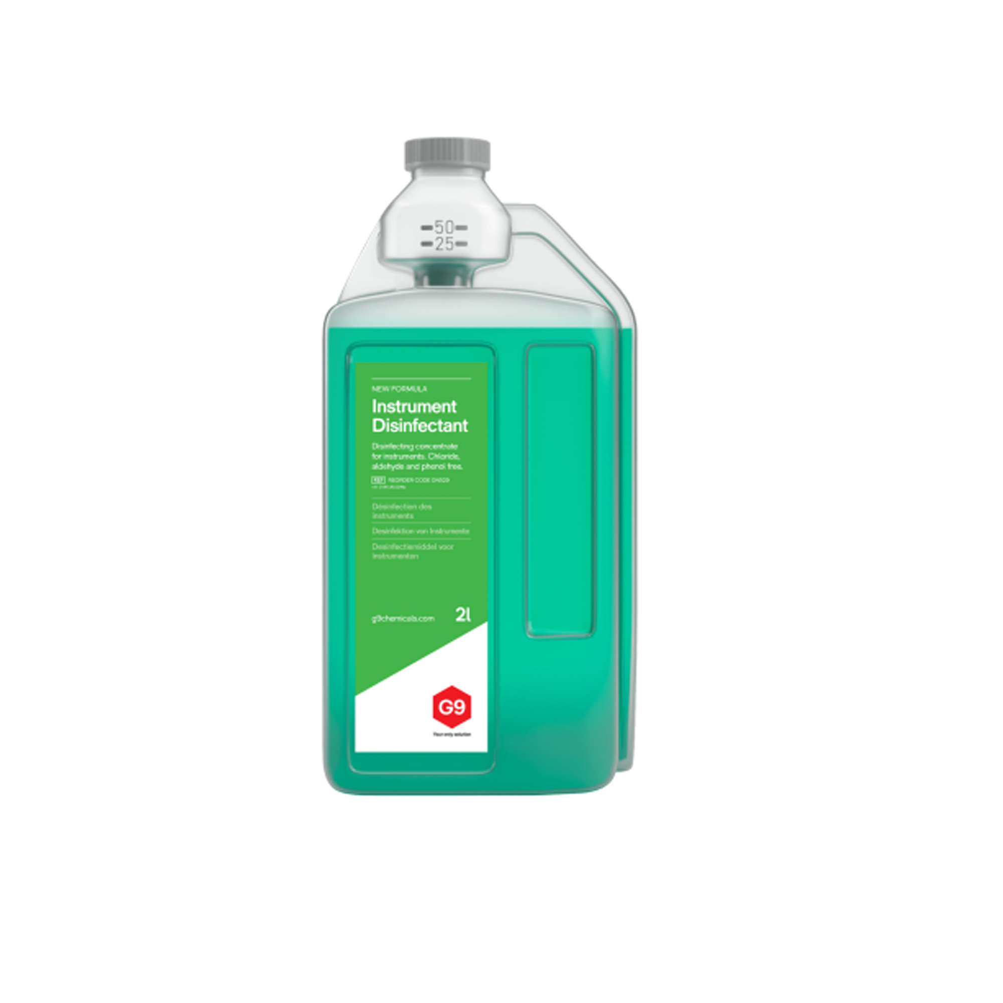G9 Instrument Disinfectant 2 Litre - Green - Molloy Veterinary